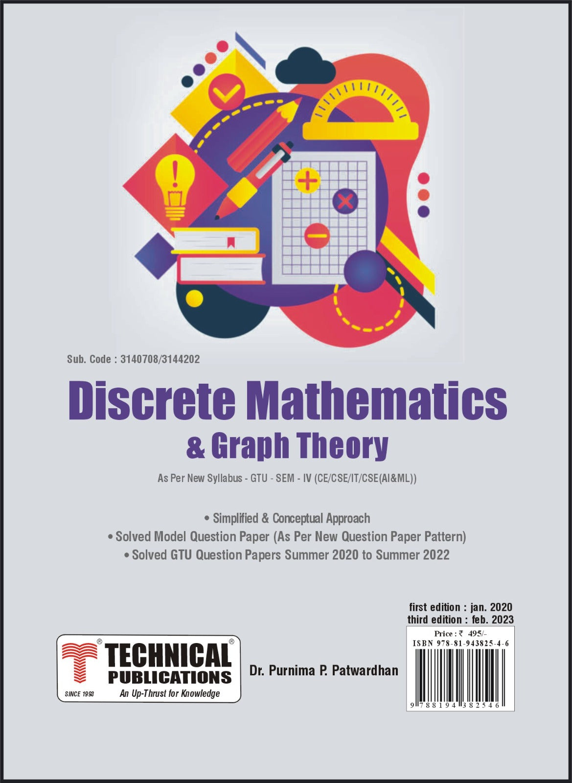Discrete Mathematics For Gtu 18 Course Iv Cseit 3140708 And Discret