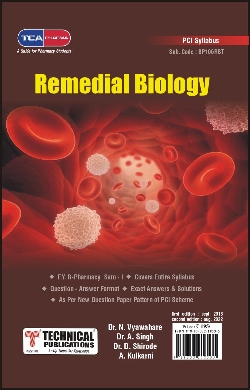 Remedial Biology For B PHARMACY PCI SYLLABUS 17 SEM I BP106RBT remedial-biology-for-b-pharmacy-pci-syllabus-17-sem-i-bp106rbt