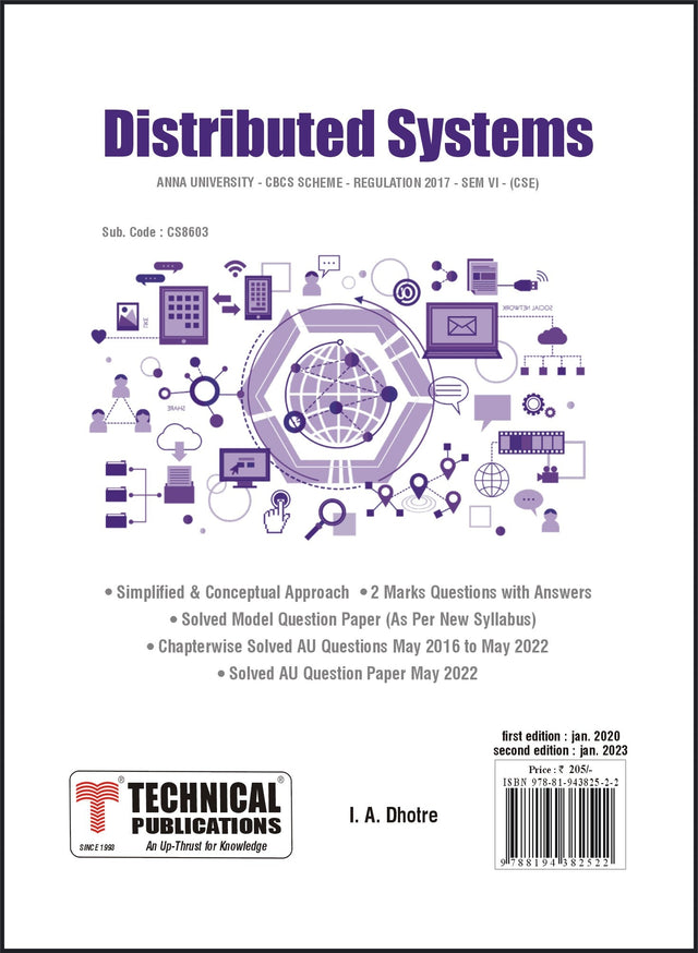 Distributed Systems for Anna University R17 CBCS (VI- CSE -CS8603) – Technical Publications