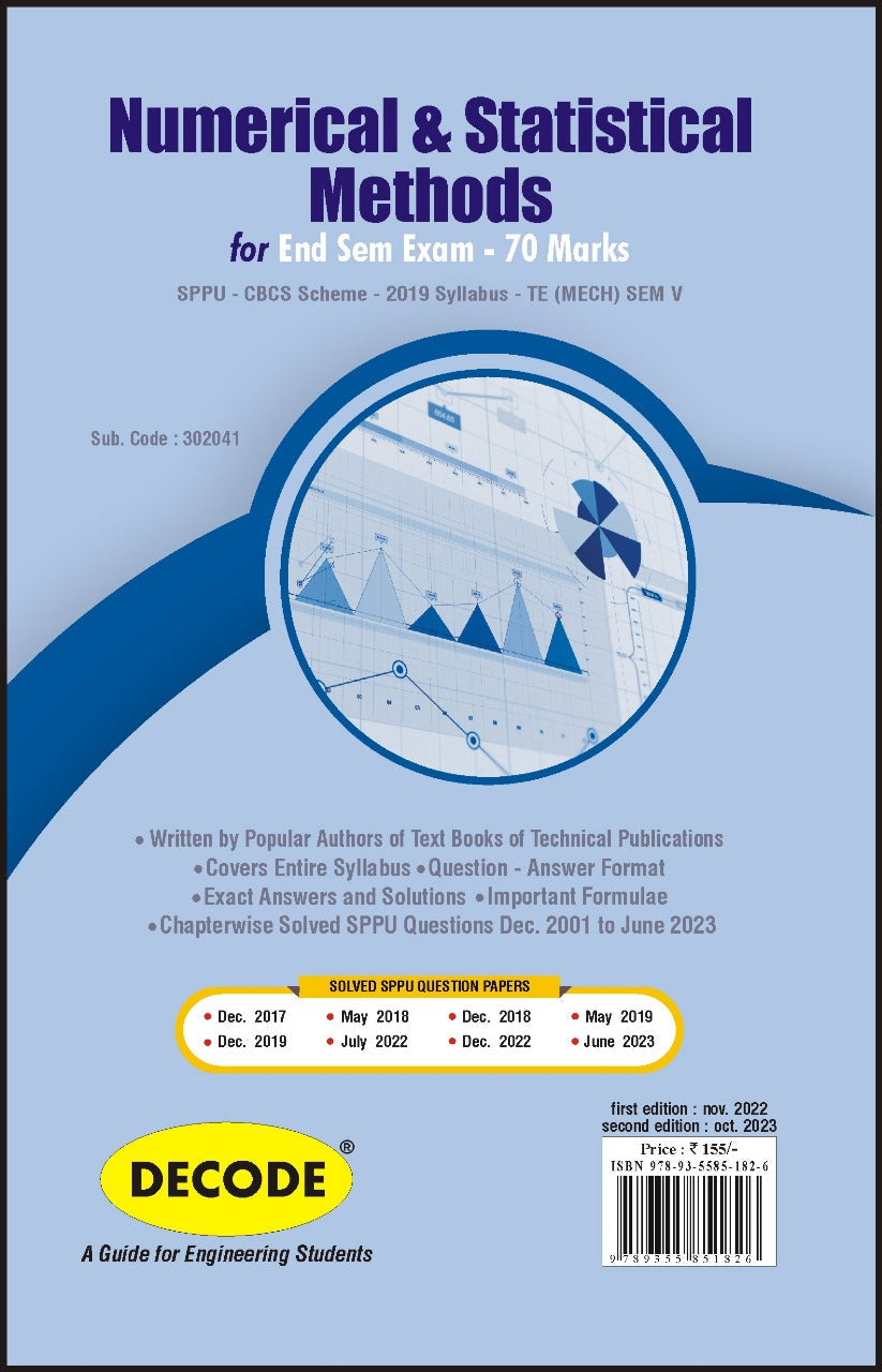 Numerical Statistical Methods For SPPU 19 Course TE SEM V MECH numerical-statistical-methods-for-sppu-19-course-te-sem-v-mech