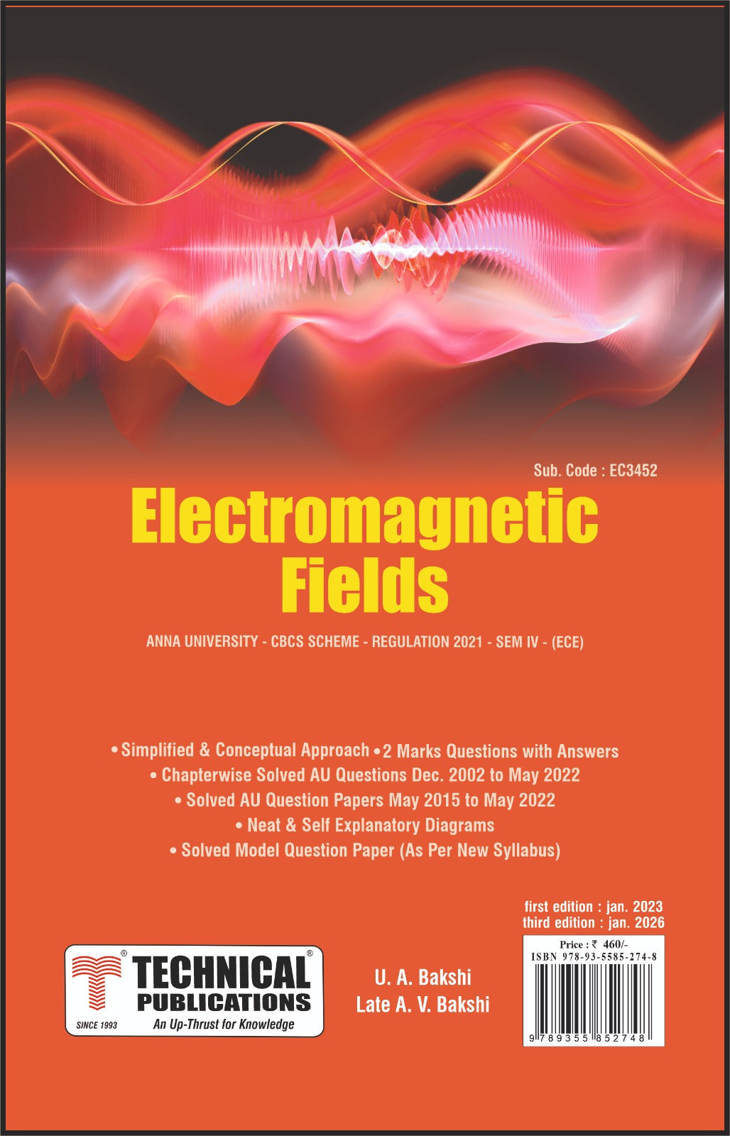 Electromagnetic Fields for BE Anna University R21CBCS (IV - ECE - EC34 ...
