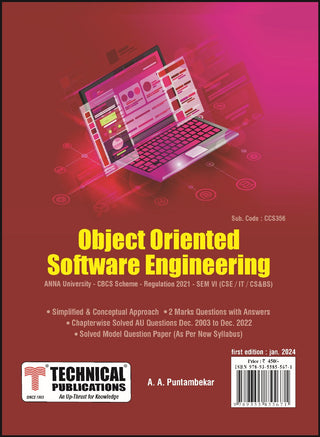 Object Oriented Software Engineering for BE Anna University R21 CBCS ...