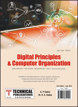 Digital Principles & Computer Organization for BE Anna University R21C ...